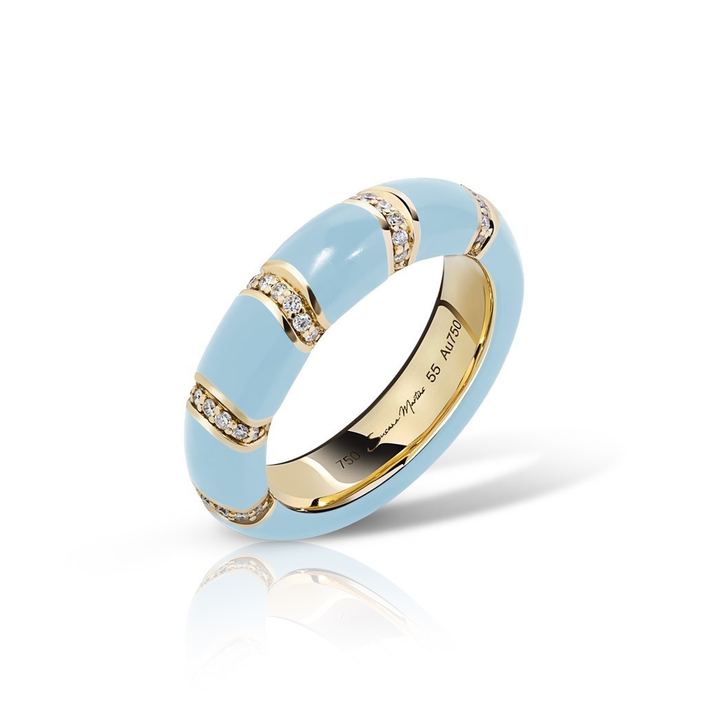 Stack Band 'The Row' - Elegant Blue Pastel Jewelry