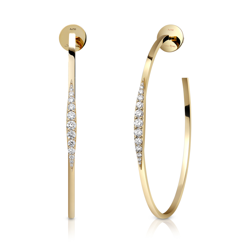 Unstoppable Creole Hoops 65mm Yellow Gold - Susana Martins