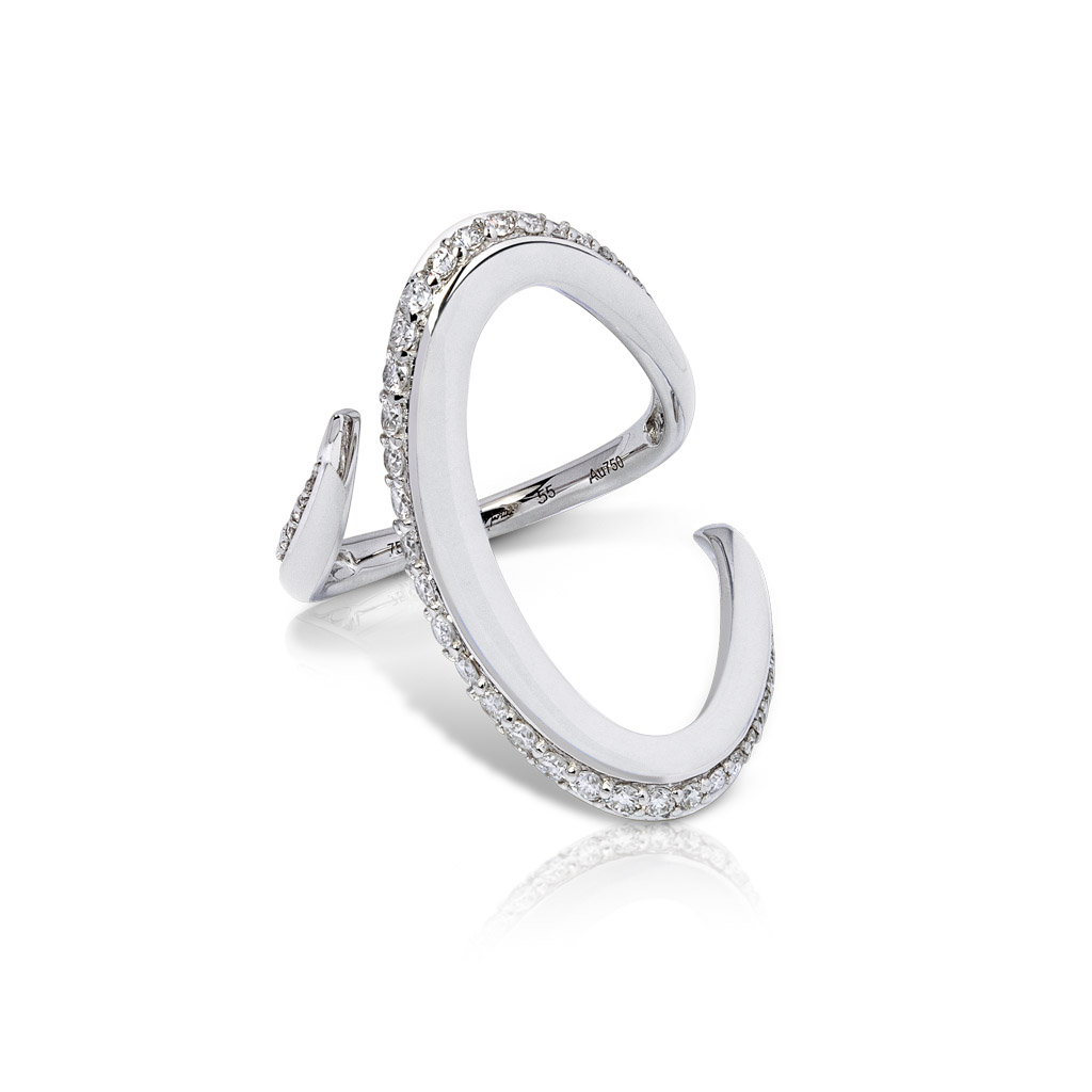 Crayon Strokes: The Ring in Vanilla - Unique Jewelry